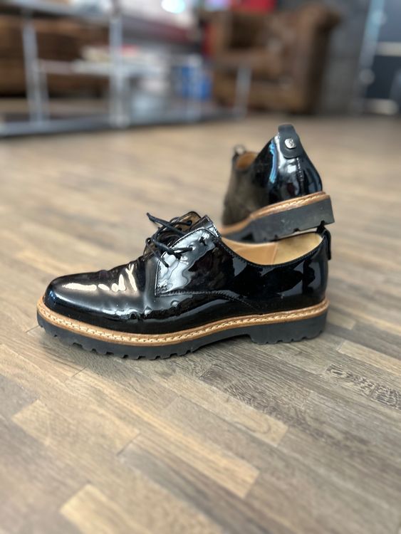 Sioux Schuhe schwarz Leder und Lack-Style | Kaufen auf Ricardo
