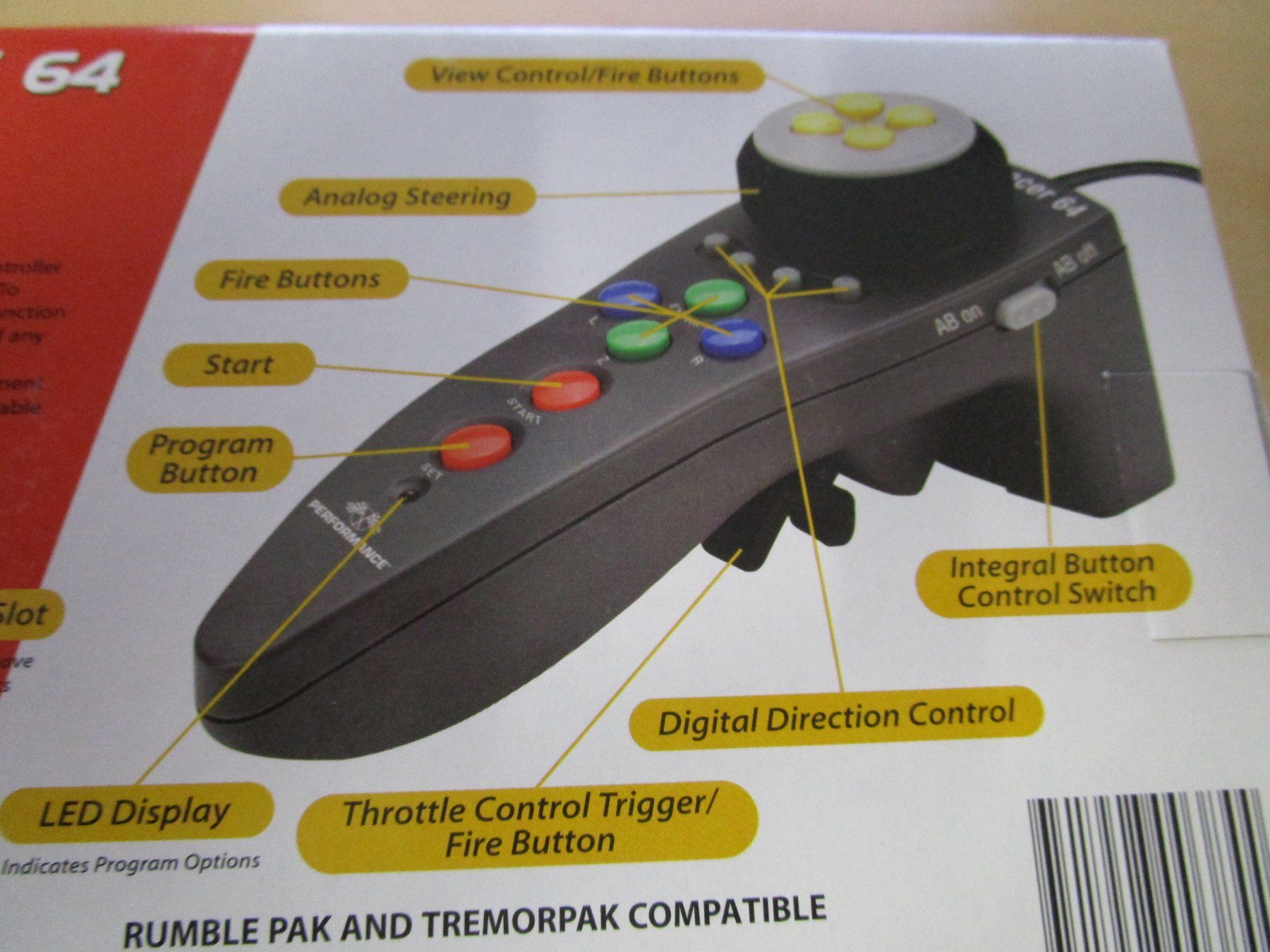 Ultra Racer - Race Controller Nintendo 64 Neuware N64 Lenkra (Neu und ...