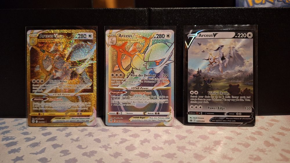 Pokemon / Arceus VStar Gold / Arceus Rainbown/ Arceus V (Neu (gemäss Beschreibung)) in Oberriet ...
