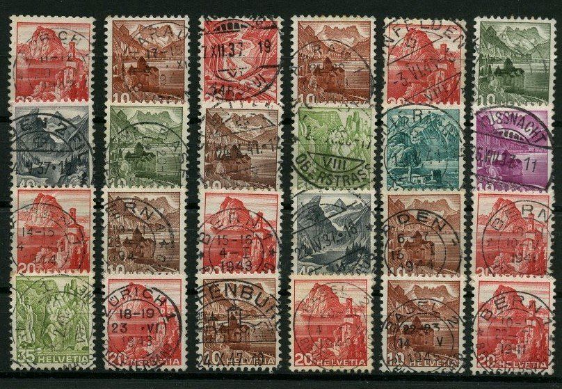 20 LANDSCHAFTEN 1936 - VOLLSTEMPELUNGEN (Gebraucht) in Sarmenstorf für CHF 1 – mit Lieferung auf ...