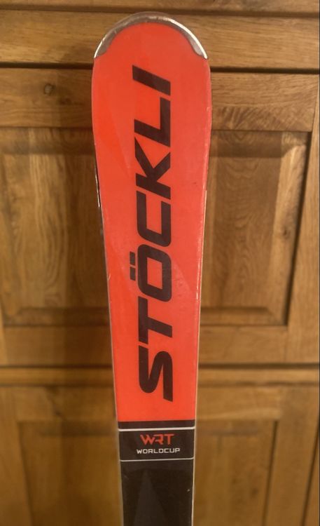 Stöckli GS WORLDCUP Team Ski 139cm mit Bindung und Stöcke (Gebraucht ...