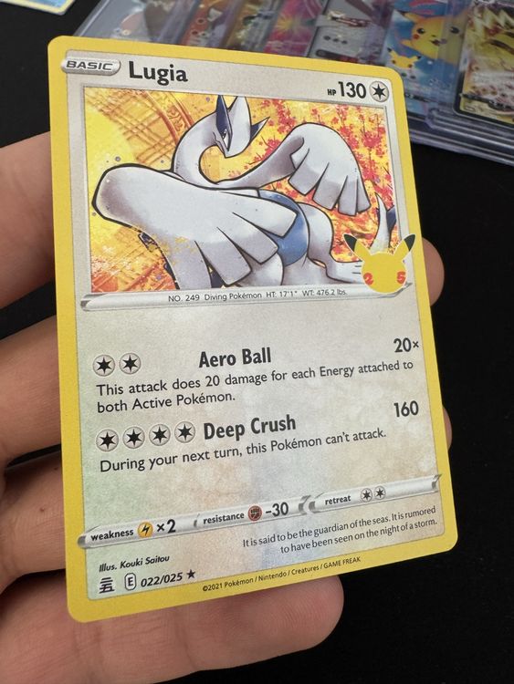 Lugia 22/25 – Holo Rare – Celebrations 25th Anniversary – NM (Neu ...