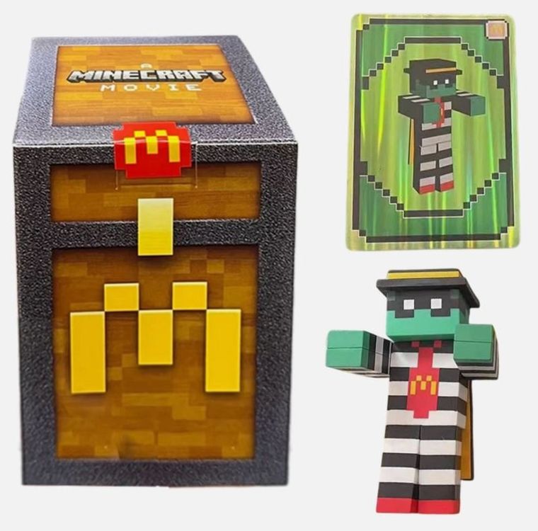McDonalds Minecraft Figur Zombie Hamburglar mit Game Karte | Kaufen auf ...