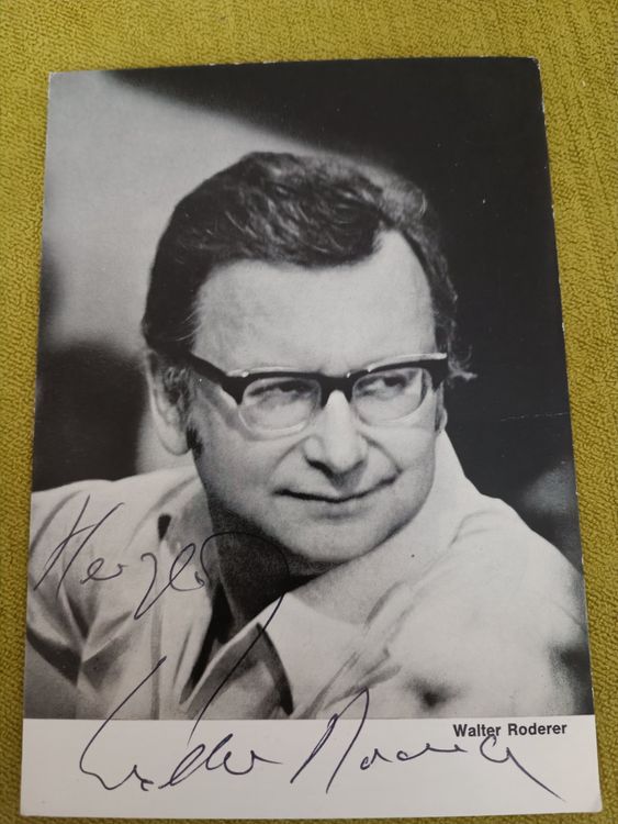 Walter Roderer - handsigniert (Gebraucht) in Menziken für CHF 20 – mit ...