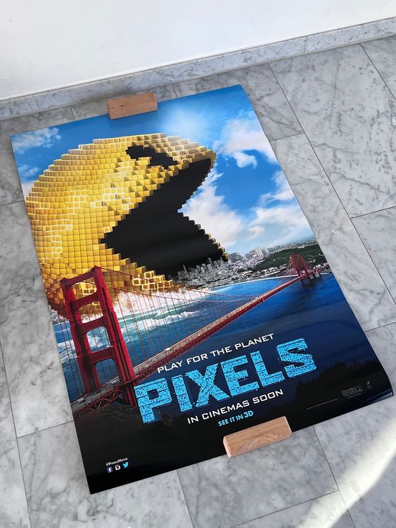 Pixels Original Film Plakat Game Movie Pac-Man Poster Arcade | Kaufen ...