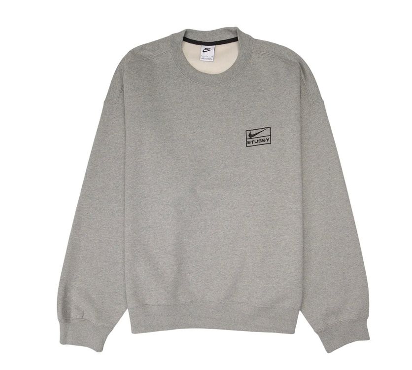Nike x Stussy Crew Fleece - Grey (SS23) (Neu und originalverpackt) in ...