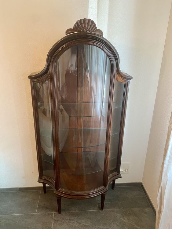 Elegante Glas-Vitrine mit Glasböden - Schmuckstuck! (Gebraucht) in ...