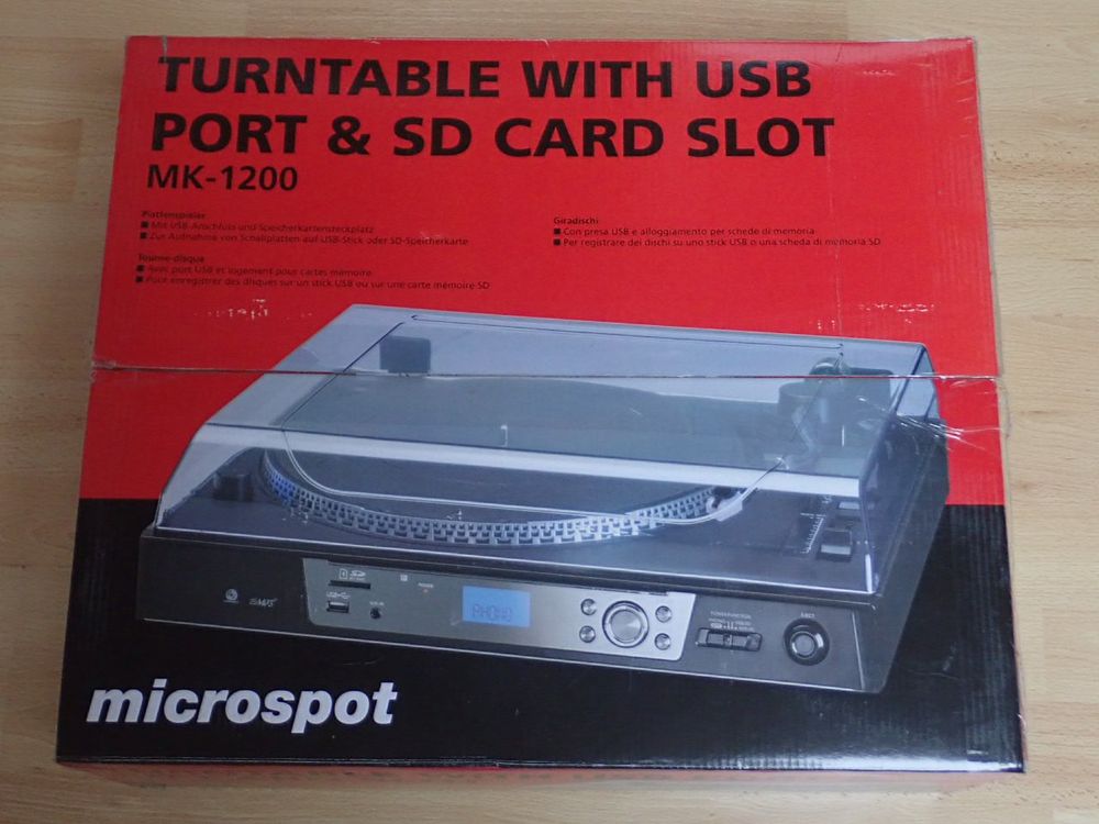 Microspot Plattenspieler - Vinyl in MP3 umwandeln (Neu (gemäss ...