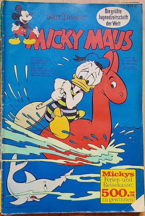 21 Micky Maus Hefte 1966 1967 1968 (Gebraucht) in Muttenz für CHF 38 – mit Lieferung auf Ricardo ...