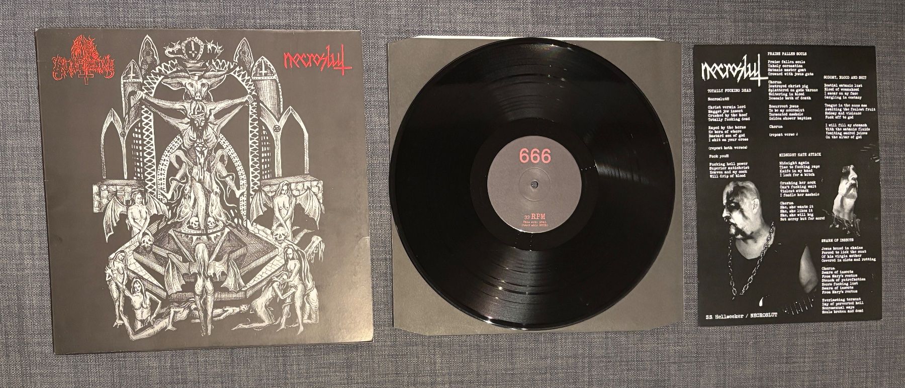 Anal Blasphemy / Necroslut - Black Metal Death Metal LP Ltd. (Gebraucht ...