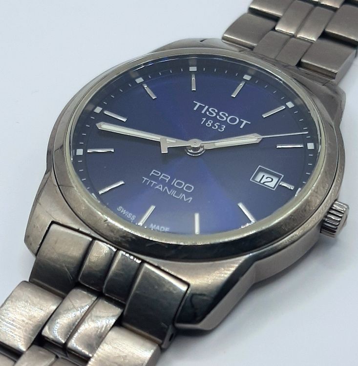 Tissot PR100 Titanium Blue Dial - Batterie neuve (Gebraucht) in Murten ...