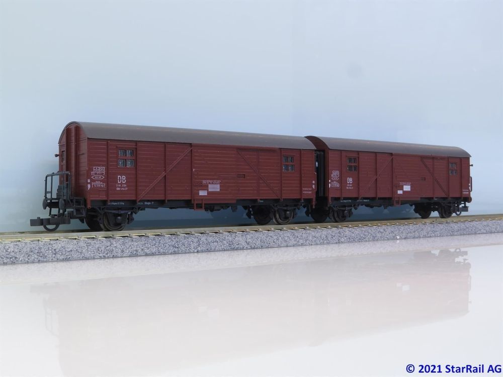 Roco 44121 DB Leig Einheit Gedeckte Güterwagen Typ GIImehs (Neu (gemäss ...