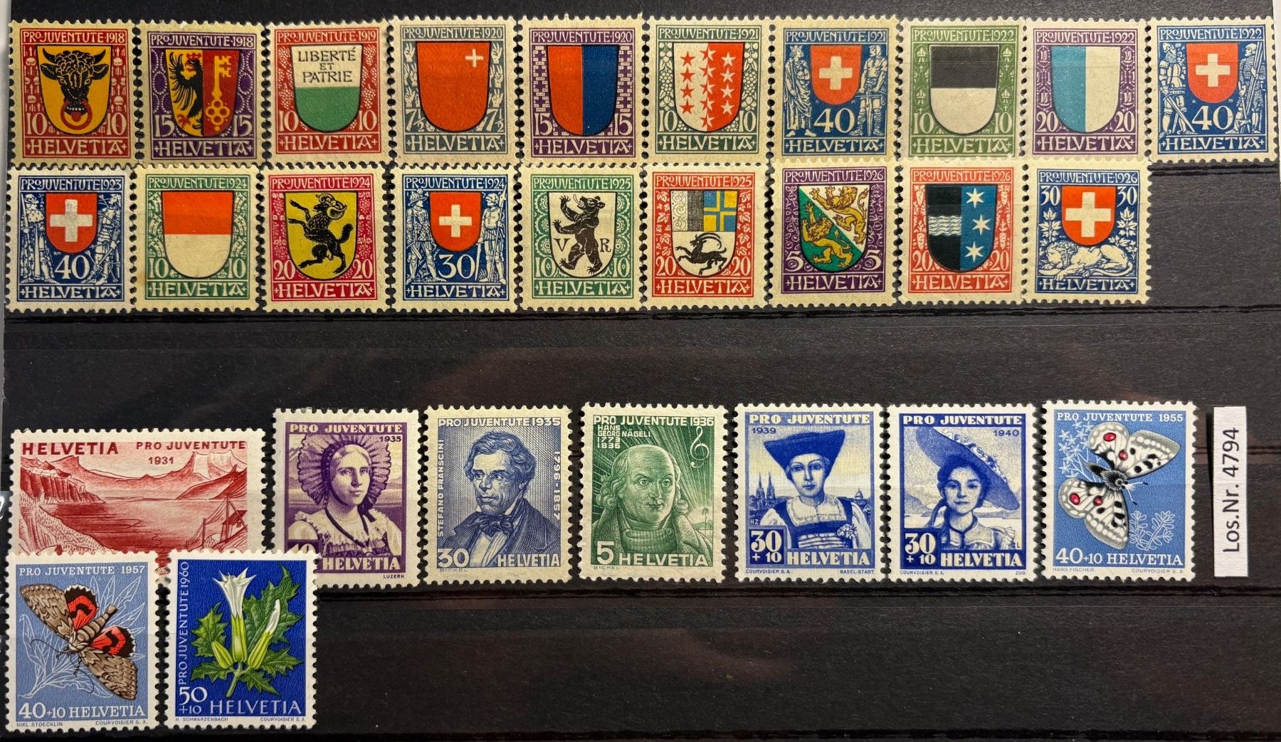 Lot Pro Juventute ungestempelt * hoher Kat. 110.- (D'occasion) à ...