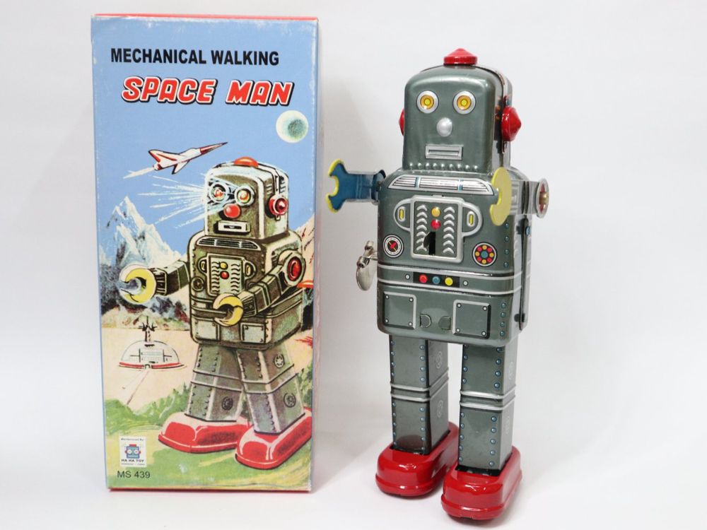 Roboter Mechanical Walking Space Man zum aufziehen (Neu (gemäss ...