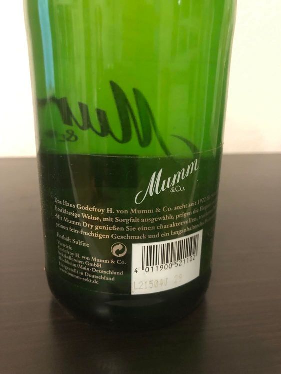 MUMM DRY SEKT | Kaufen auf Ricardo