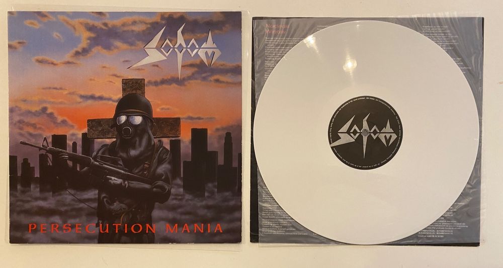 SODOM – Persecution Mania THRASH METAL - RAR WEISSES VINYL!! (Gebraucht ...
