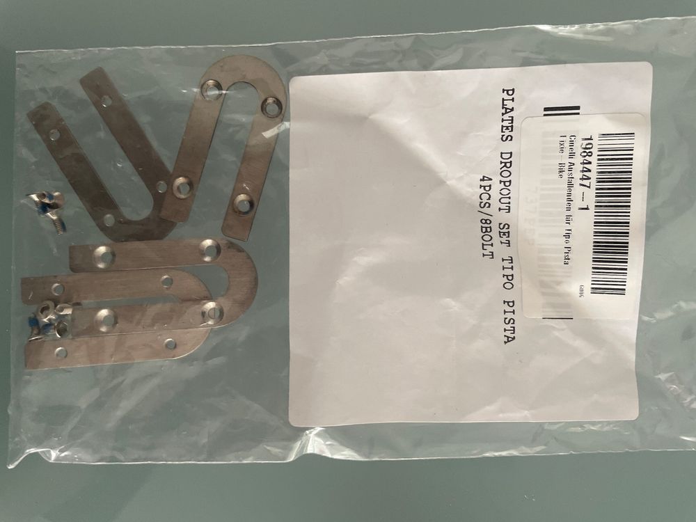 Cinelli plates dropout set tipo pista, fixie (Neu und originalverpackt ...