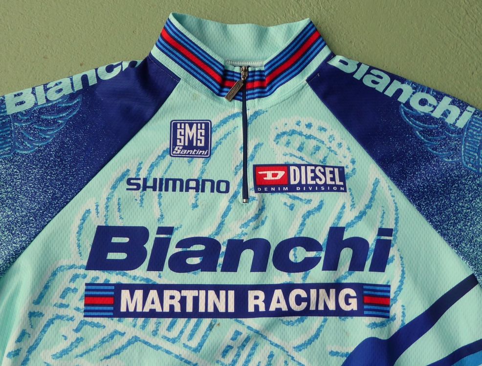 orig. vintage Team BIANCHI MARTINI RACING SANTINI Velotrikot | Kaufen ...