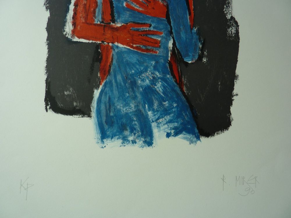 R. Mirer Litho, Der Kuss 1990 KP, Fr. 850.-- (Neu (gemäss Beschreibung ...