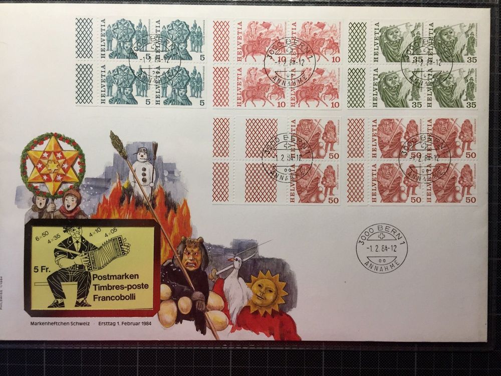 FDC Grossbrief Volksbräuche aus MH 1984 (Neu (gemäss Beschreibung)) in Kirchenthurnen für CHF 7 ...