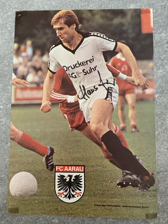FC Aarau Autogramm Hans Franz vermutlich 80/81 | Kaufen auf Ricardo