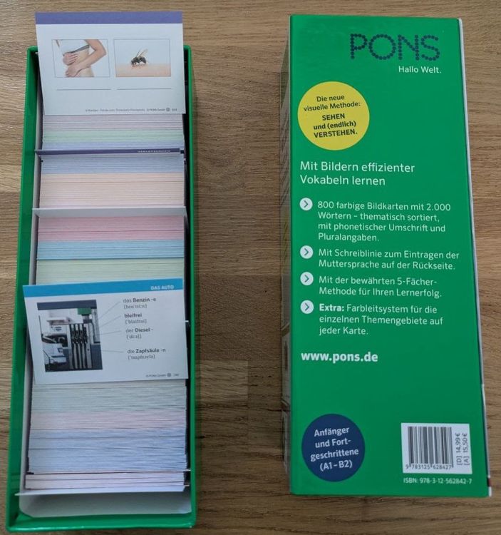 pons german A1 to B2 vocabulary flipcards | Kaufen auf Ricardo