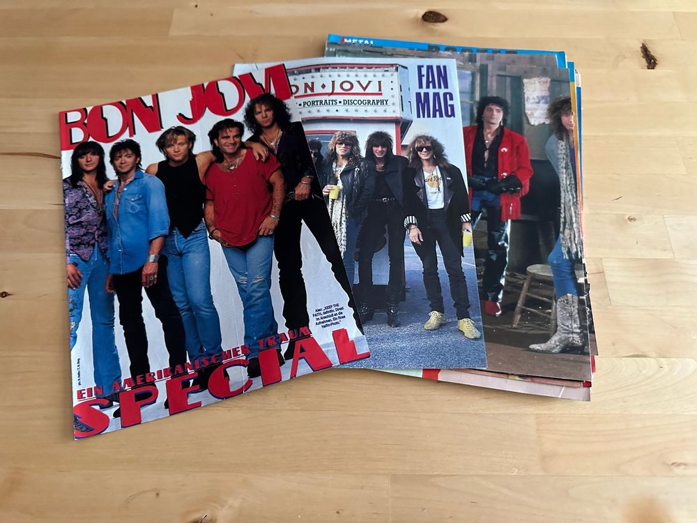 BON JOVI JON grosse tolle Poster Sammlung + Special Magazine (Gebraucht ...