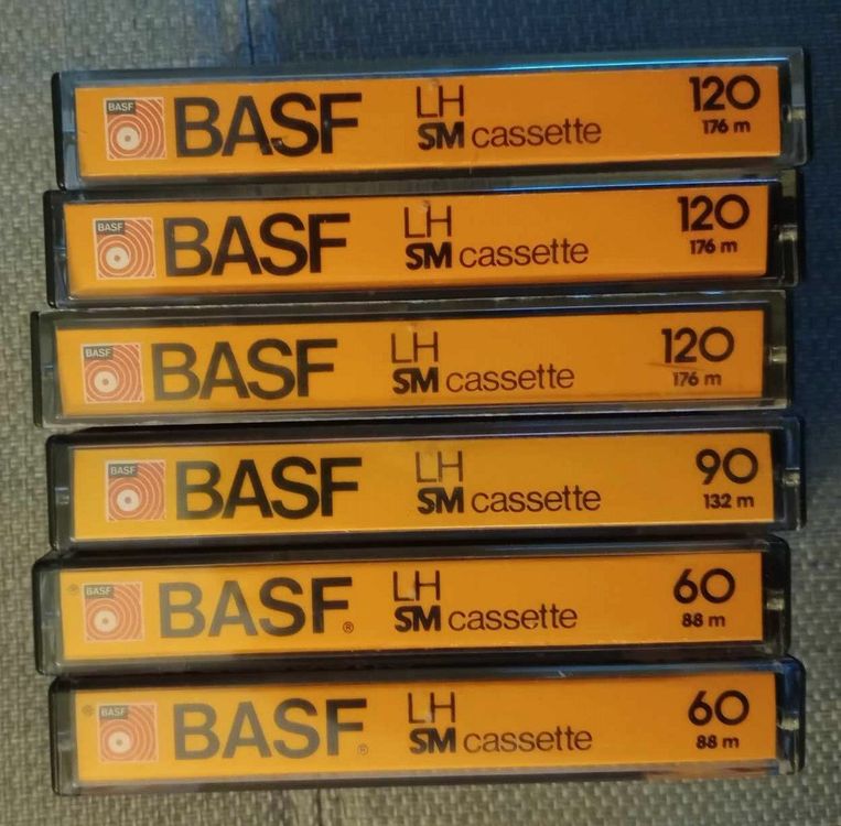 BASF / LH-SM - 6 x cassettes MC (3xC120 + 1xc90 + 2xC60) (Gebraucht) in ...