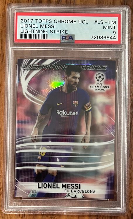 2017 Topps Chrome UCL Lightning Strike Lionel Messi PSA 9 | Kaufen auf ...