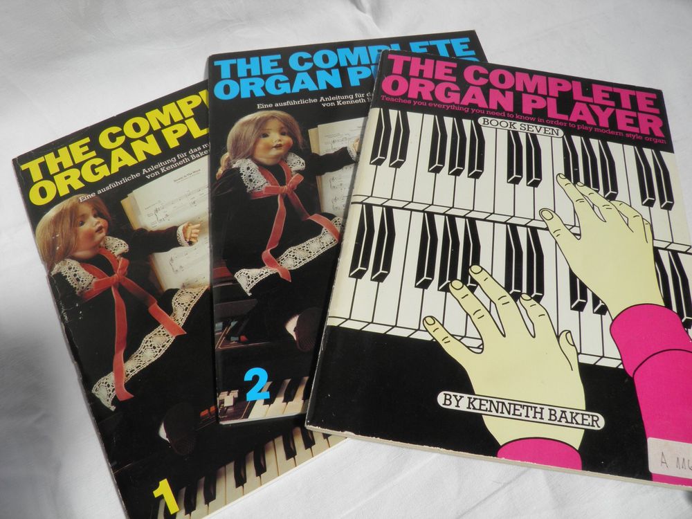 3 broschierte Hefte THE COMPLETE ORGAN PLAYER, 1977 und 1980 (Gebraucht ...