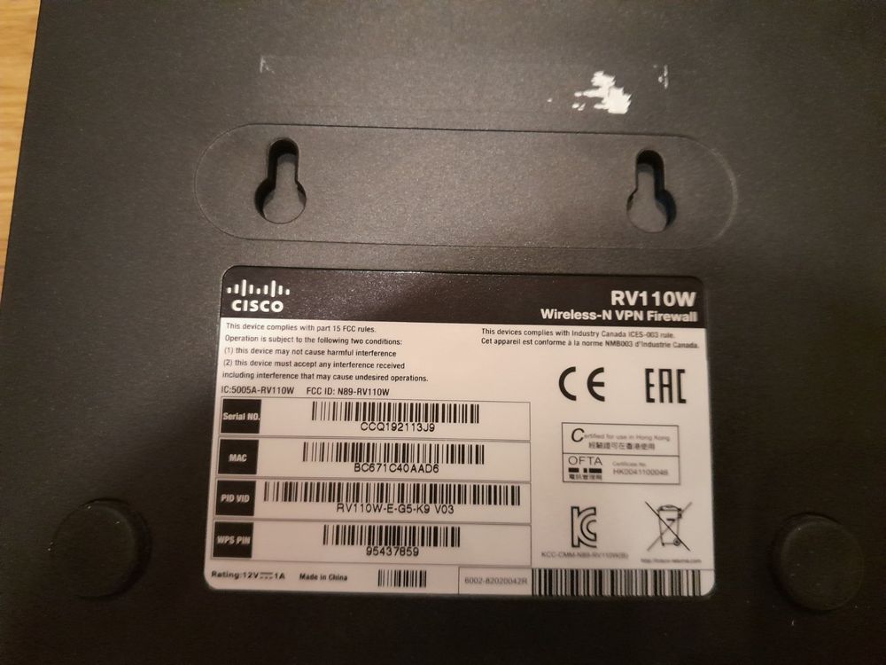 Cisco Router WIFI RV110W | Kaufen auf Ricardo