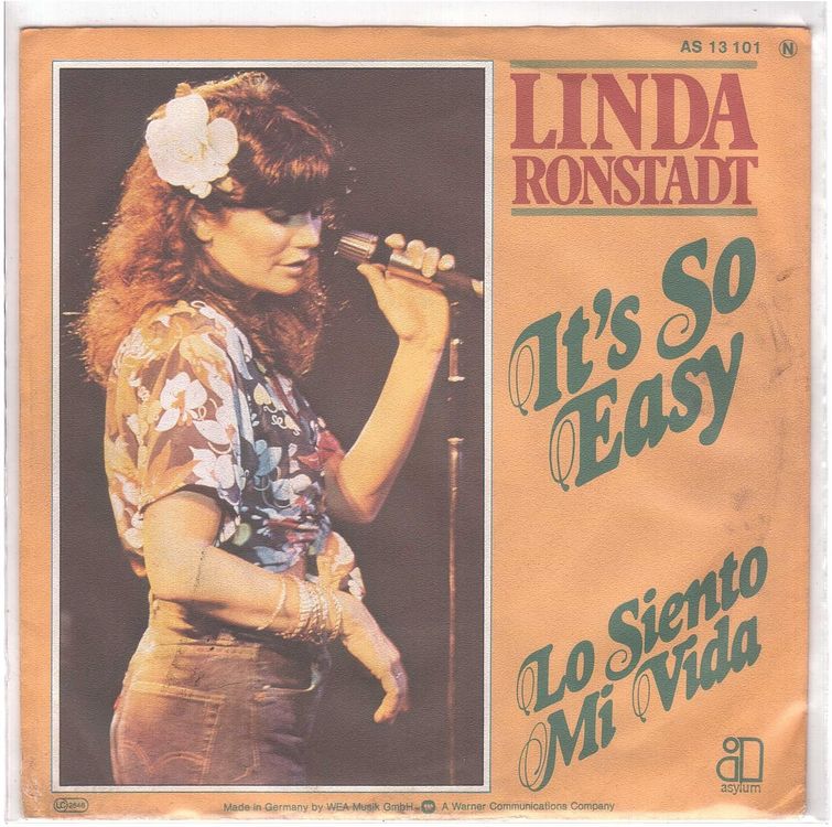 LINDA RONSTADT - ITS SO EASY | Kaufen auf Ricardo LINDA RONSTADT - ITS SO EASY | Kaufen auf Ricardo