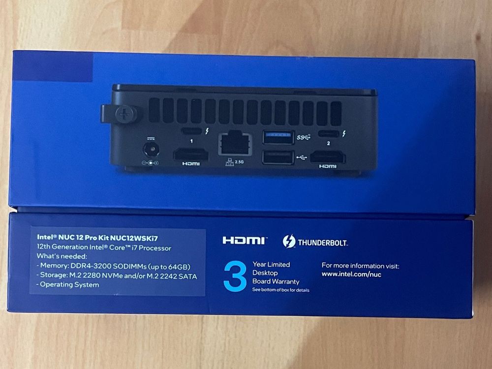 Intel NUC 12 Pro Kit NUC12WSKi7 Mini-PC mit Windows 11Pro (Gebraucht ...