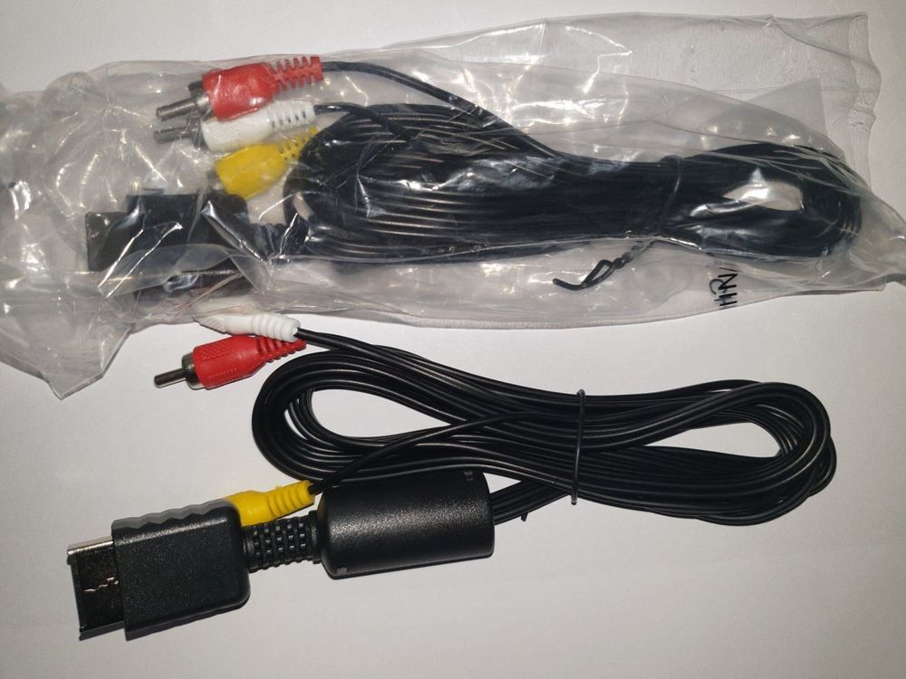 2 Câbles vidéo RCA-AV pour PS1 PS2 PS3 | Kaufen auf Ricardo