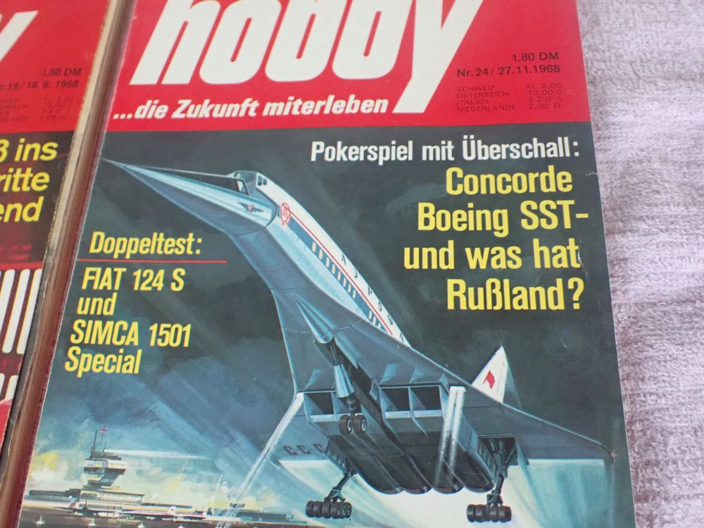 13 alte antike HOBBY Zeitschriften mit schönen Auto Concorde (Gebraucht ...