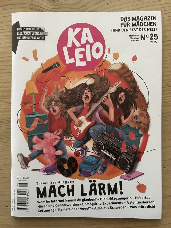 Kaleio Mädchen Magazin Nr. 25 "Mach Lärm!" 2025 (Gebraucht) in Kirchlindach für CHF 4 – mit ...
