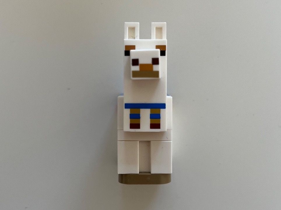 Lego Minecraft - Alpaca/Llama White-Brick Built - minelama02 (Gebraucht ...