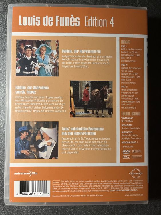 Louis de Funès Edirion 2 / 3 / 4 - 9 DVDs | Kaufen auf Ricardo