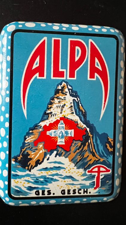 Altes seltene Blechdose ALPA | Kaufen auf Ricardo