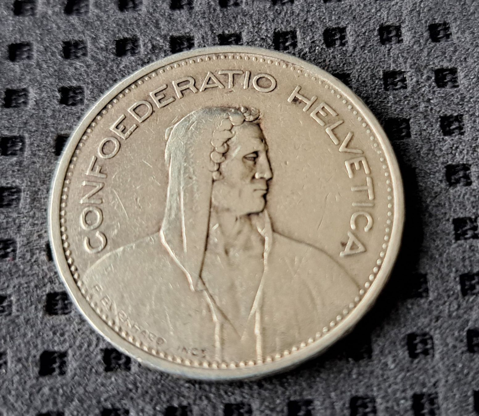 5 Fr. Silbermünze 1933 sehr gut erhalten, Sammlerstück (Gebraucht) in ...