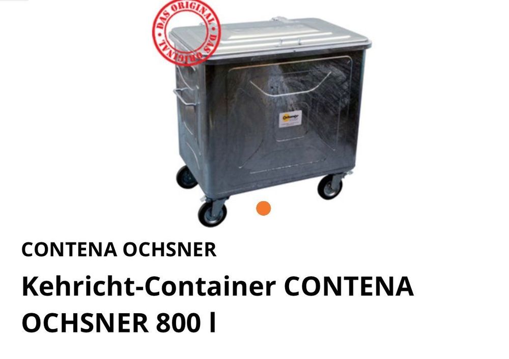 Kehricht Container Metall 800L Contena Ochsner | Kaufen auf Ricardo