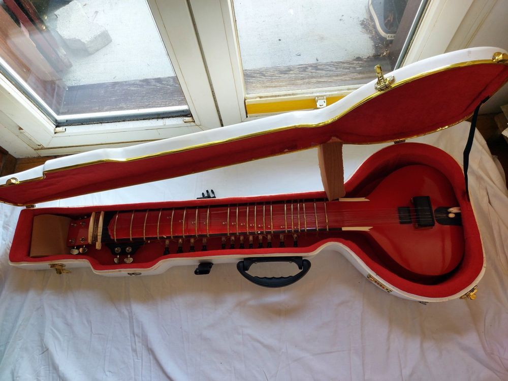 Sitar Reisesitar Travelsitar mit Fiberkoffer indische Musik (Neu ...