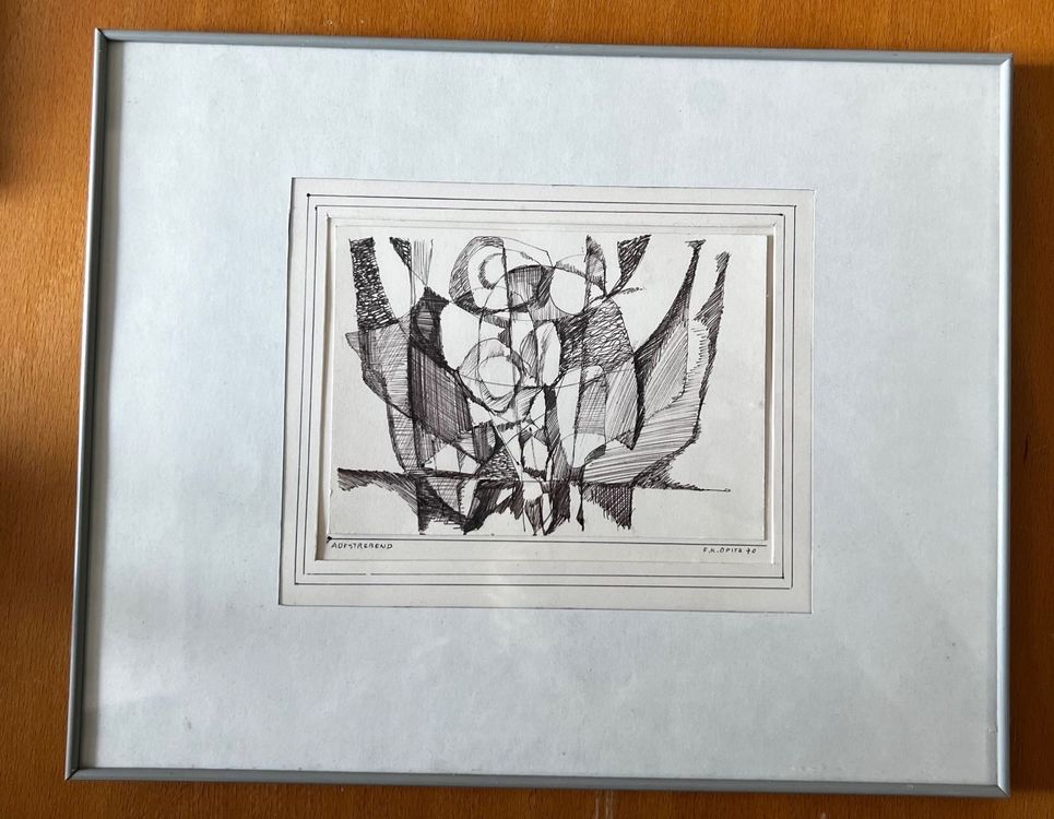 Tuschzeichnung von Karl Franz Opitz, signiert (Gebraucht) in Zunzgen für CHF 20 – mit Lieferung ...