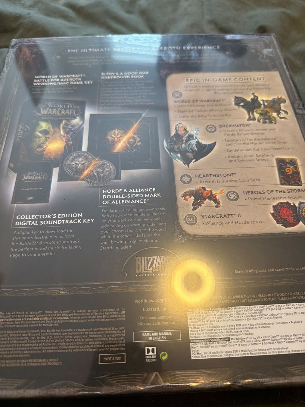 World of Warcraft BFA Collectors Edition! - Sealed (Neu und ...
