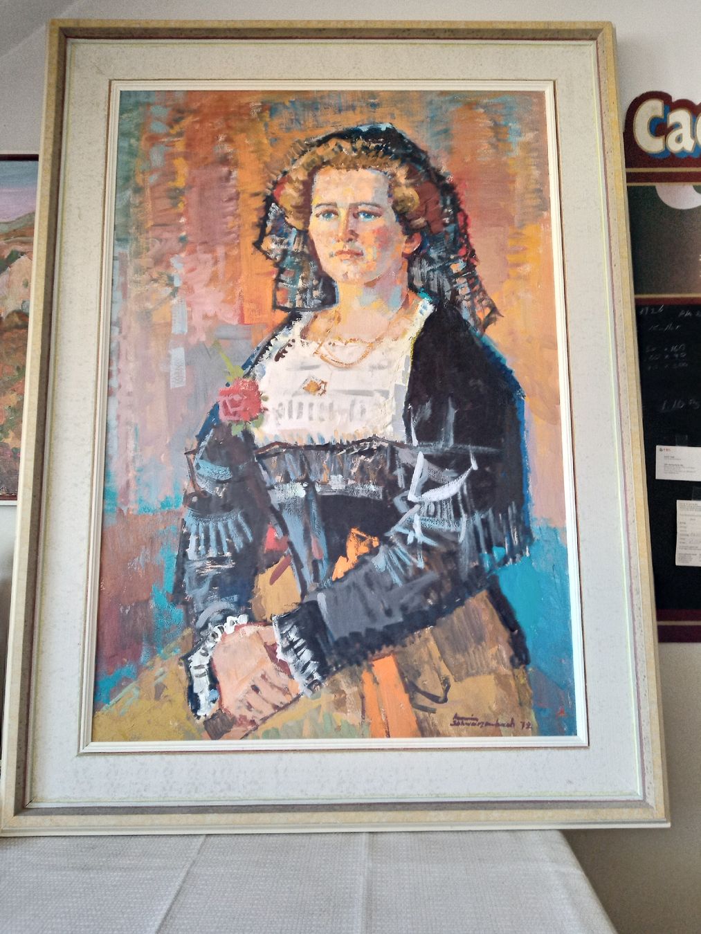 Armin Schwarzenbach Öl auf Rupfen sign. Berner Tracht gross (Gebraucht) in Riehen für CHF 375 ...