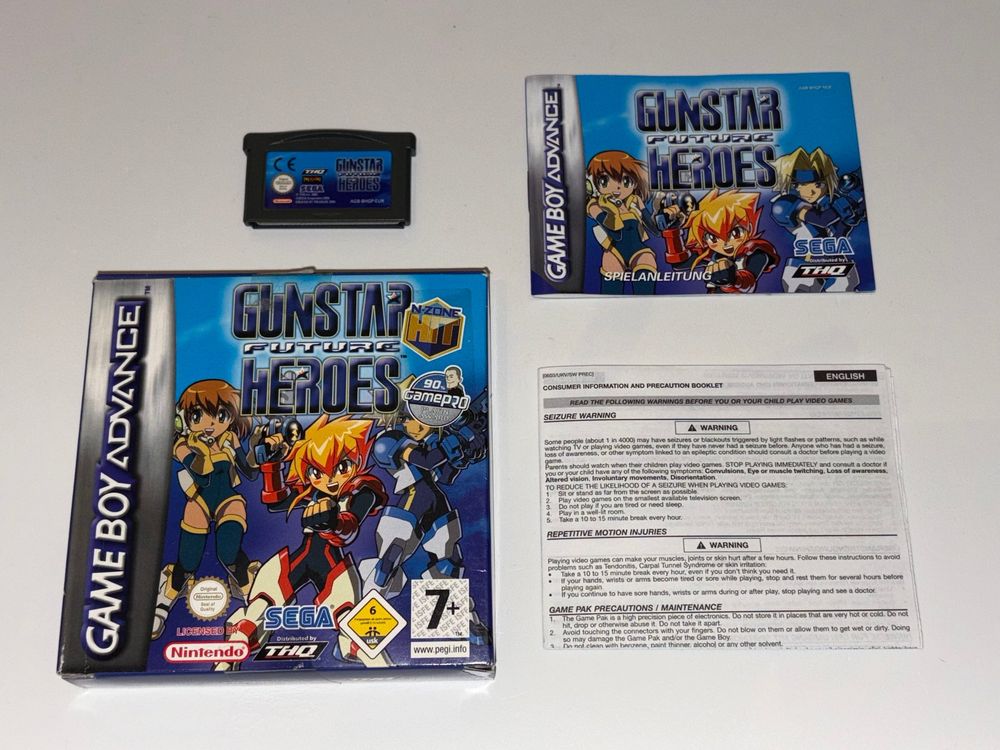 Game Boy Advance (GBA) Spiel - Gunstar Future Heroes (OVP) (Gebraucht ...