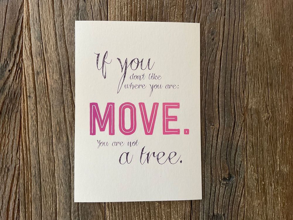 Postkarte von WortSchätzchen „If you don‘t like…“ | Kaufen auf Ricardo