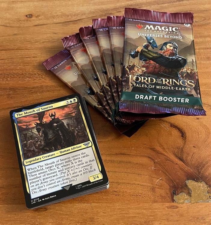 Magic the Gathering: Lord of the Rings - 6x Draft Booster (Neu und ...