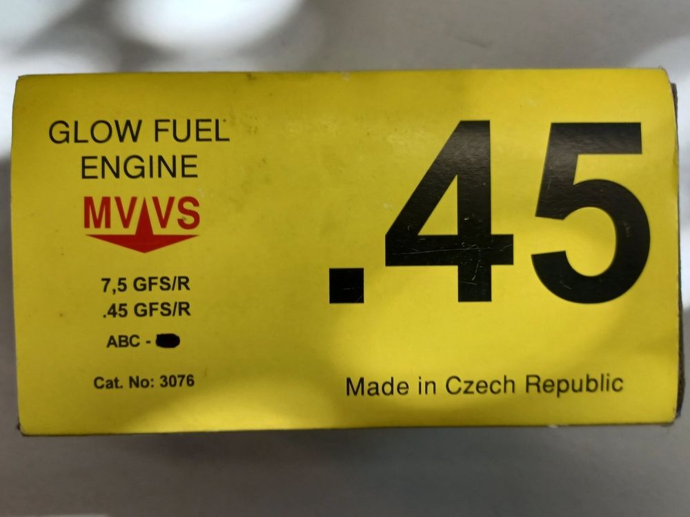 Motor Modellflug, Glow Plug Engine, MVVS 0.45 /7.5cc GFS ABC (Neu und originalverpackt) in ...