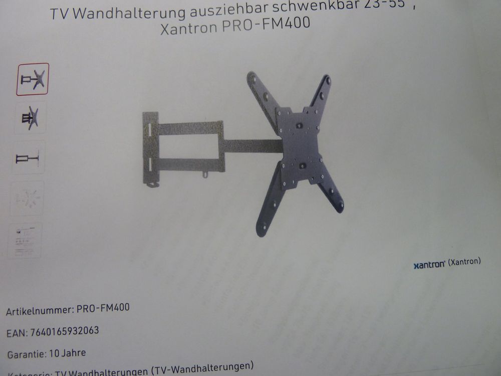 TV Wandhalterung Neu (Neu und originalverpackt) in Lyss für CHF 21 – mit Lieferung auf Ricardo ...